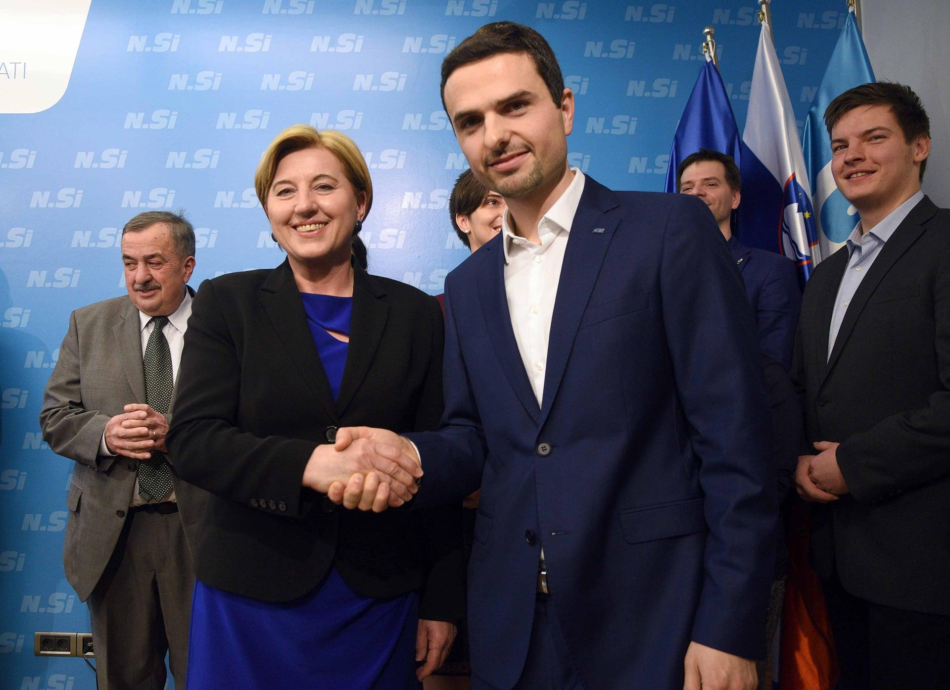 Kandidata NSi za evropske volitve tako Ljudmila Novak kot Matej Tonin